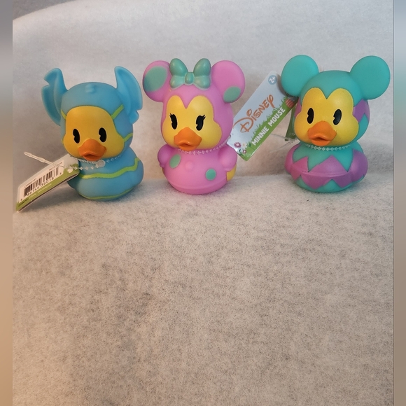 Disney | Toys | Set Of 3 Disney Rubber Ducks Duckies Mickey Minnie ...